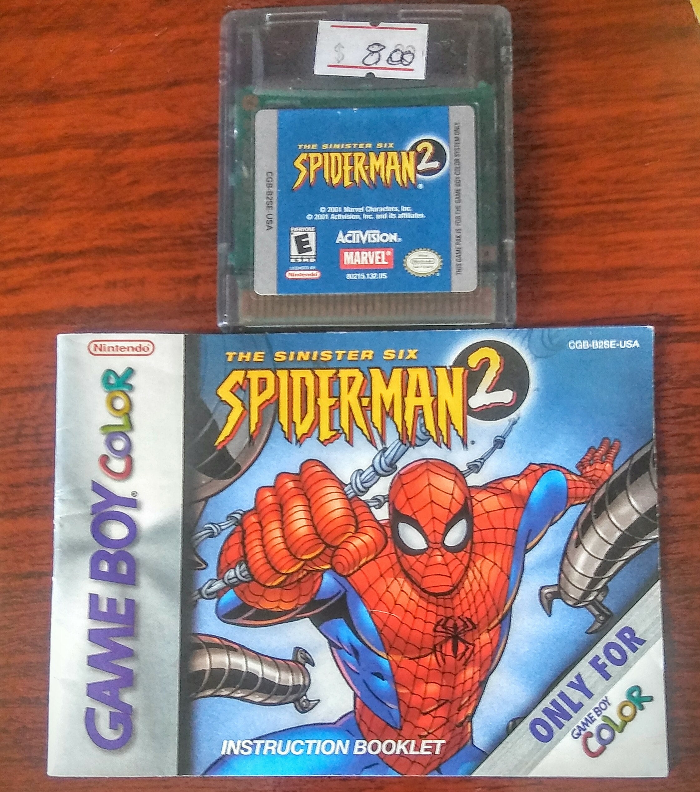 Spider Man Game Boy Color